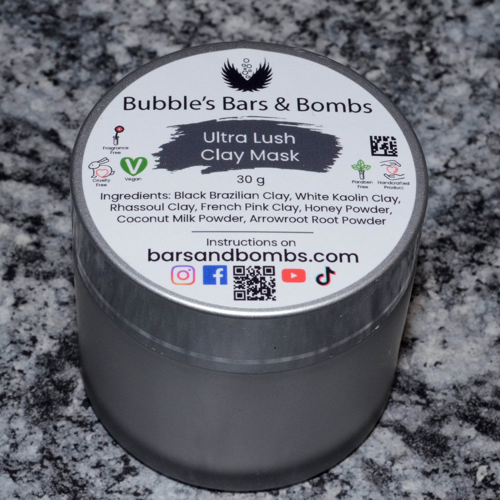 Ultra Lush Clay Mask – Bubbles Bars & Bombs